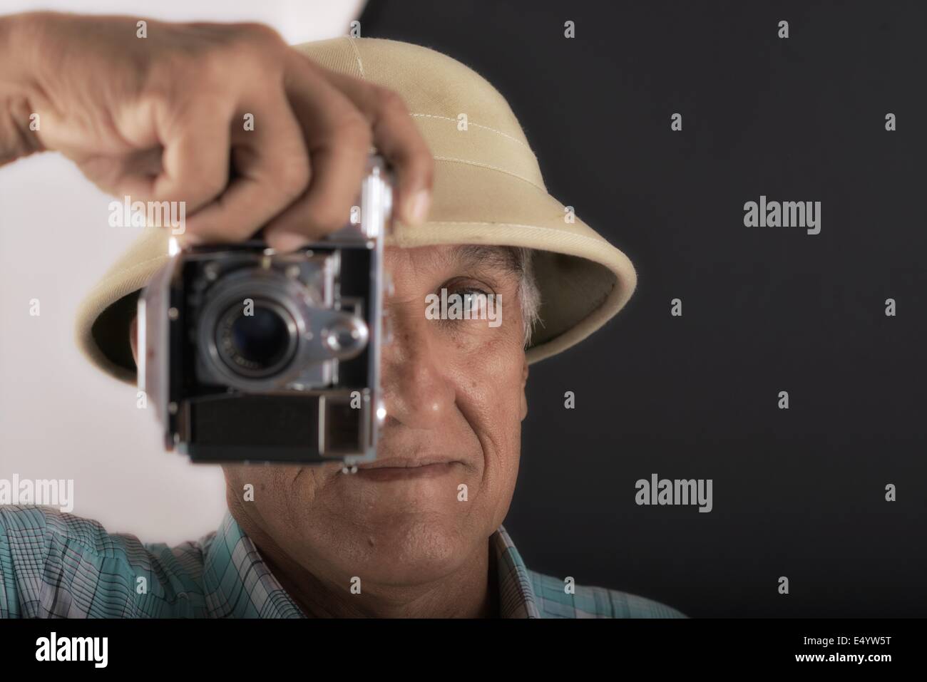 Portrait of an explorer Stock Photo - Alamy