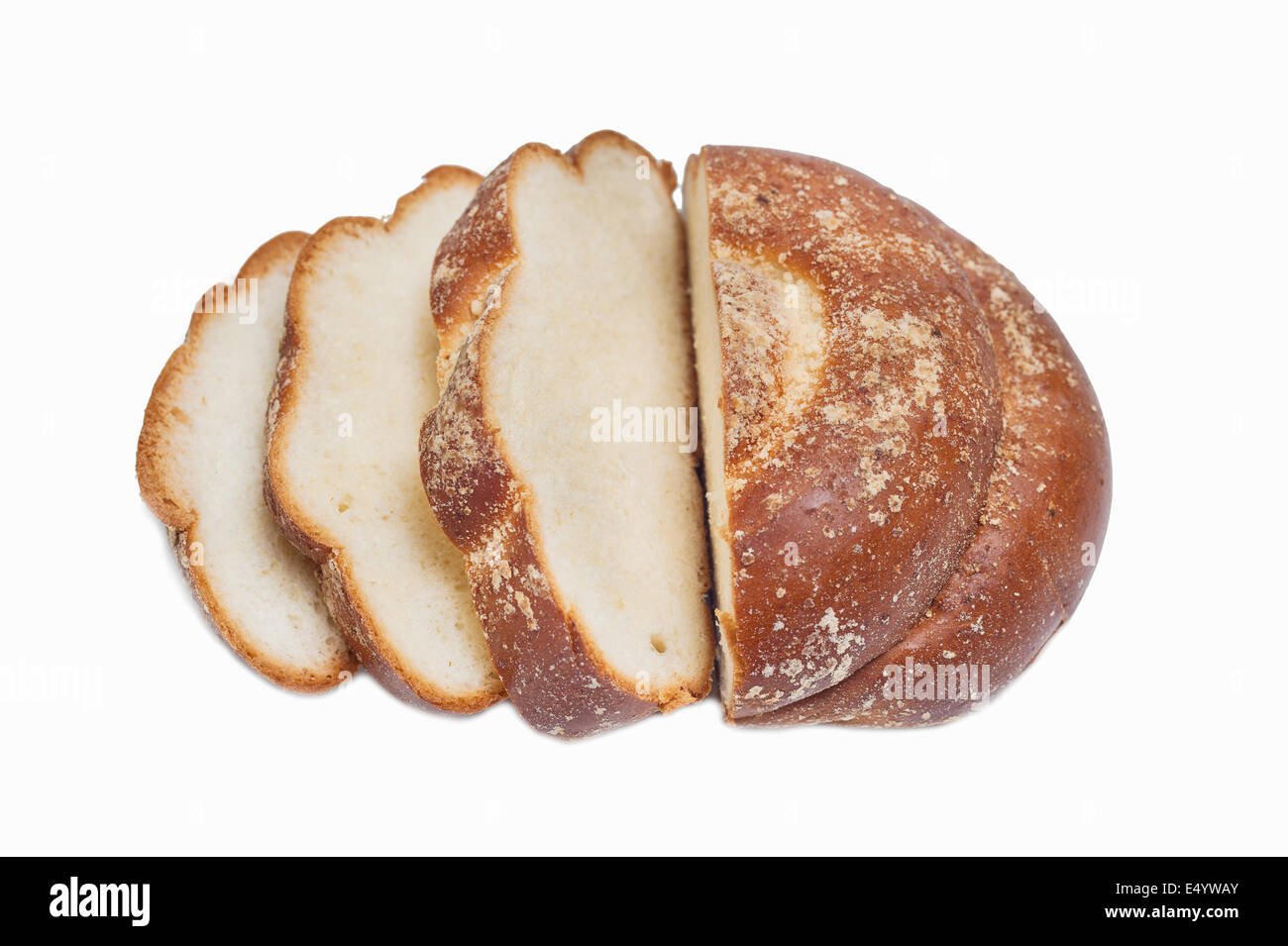 Sweet bread bun sliced hi-res stock photography and images - Alamy