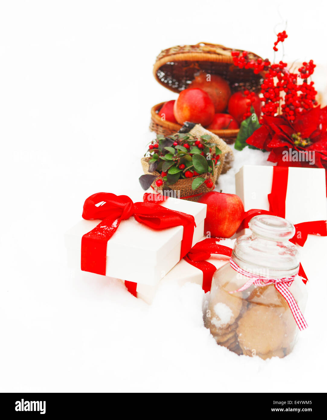 Snowflake in snow christmas Cut Out Stock Images & Pictures - Alamy