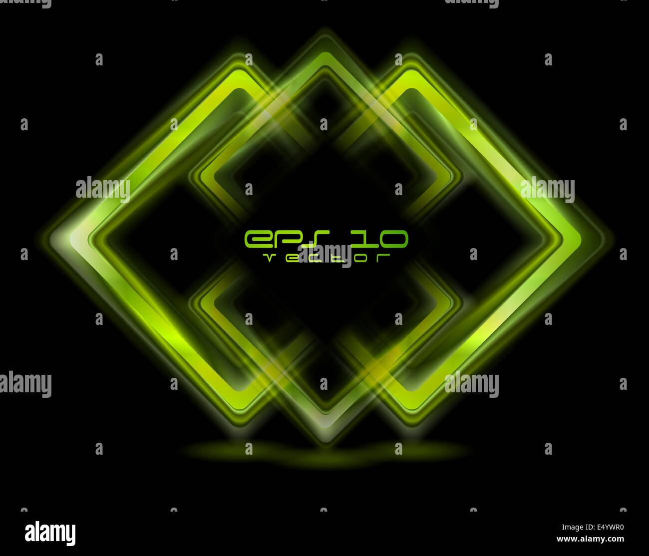 Abstract green shiny squares shapes Stock Photo - Alamy