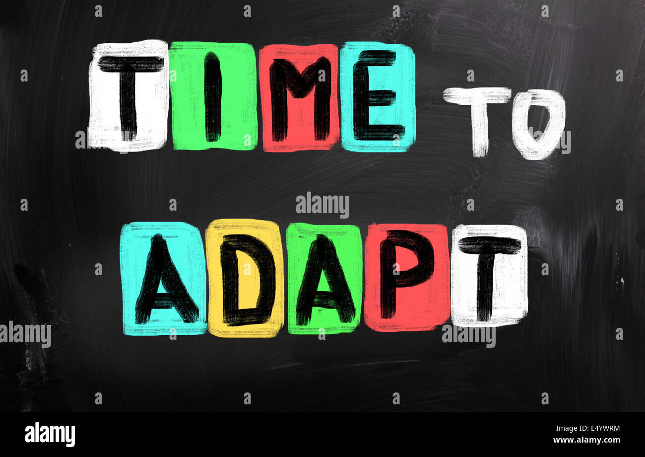 Time To Adapt Concept Stock Photo - Alamy