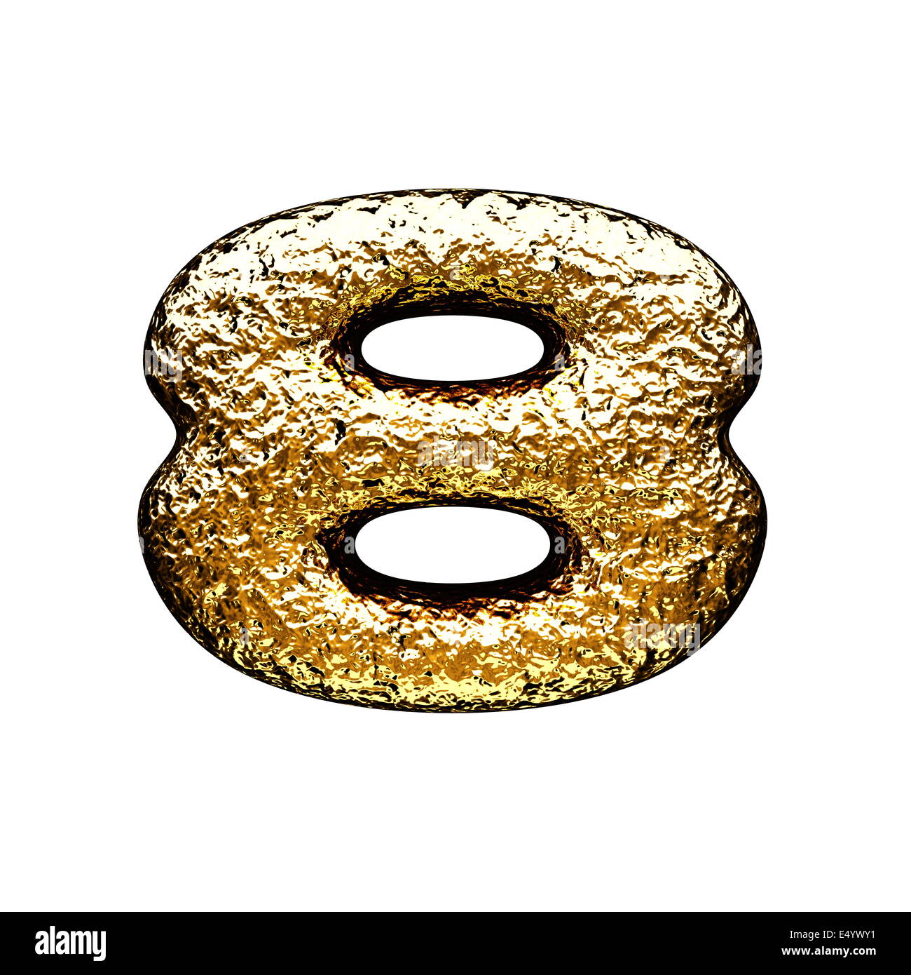 isolated golden letter Stock Photo - Alamy