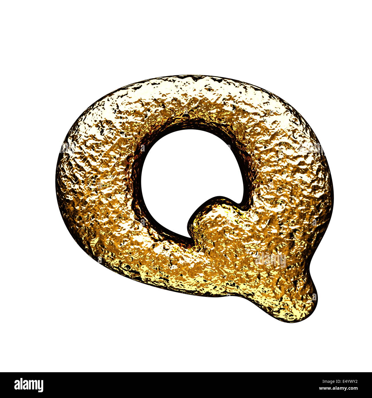 isolated golden letter Stock Photo - Alamy