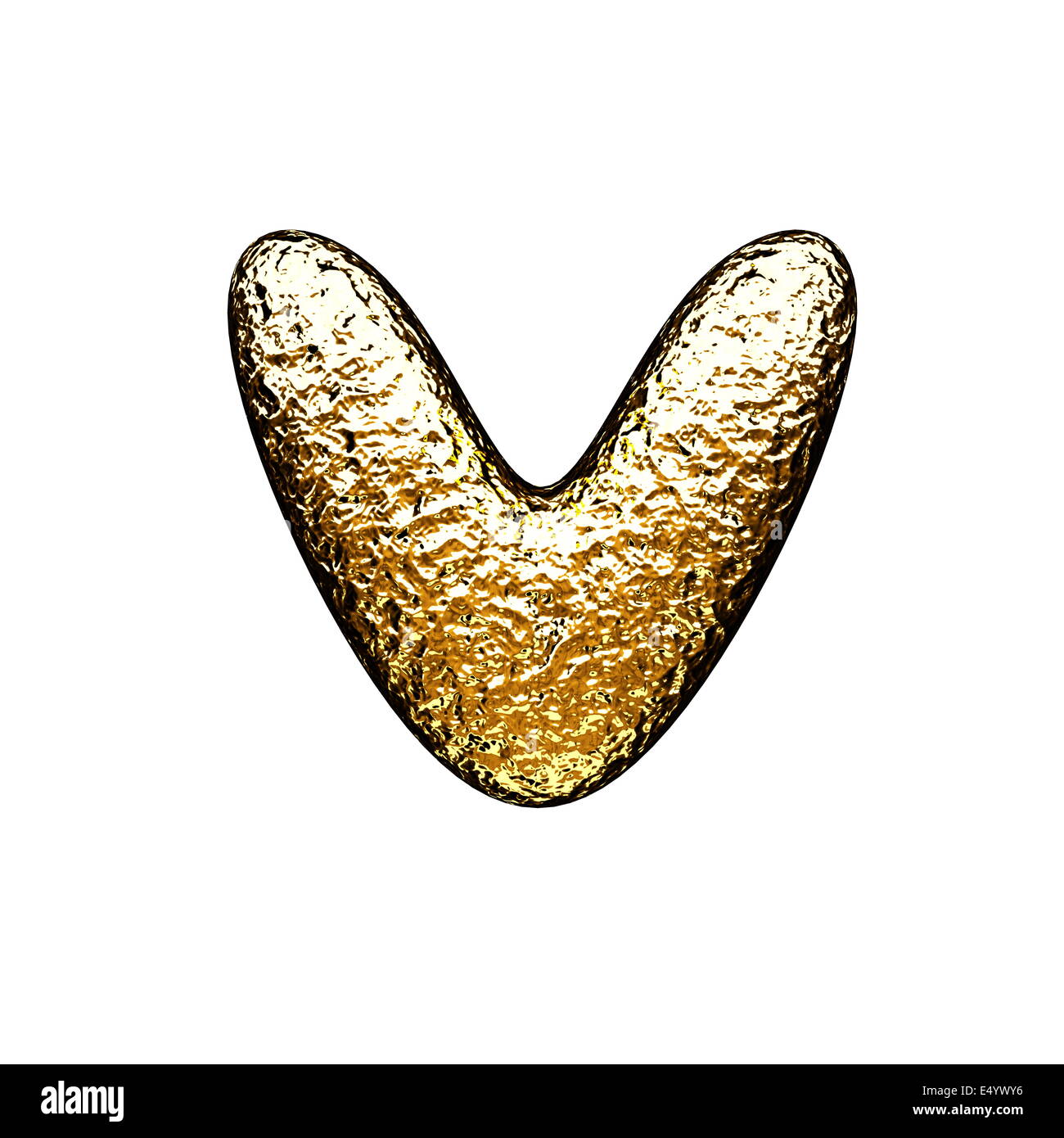 isolated golden letter Stock Photo - Alamy