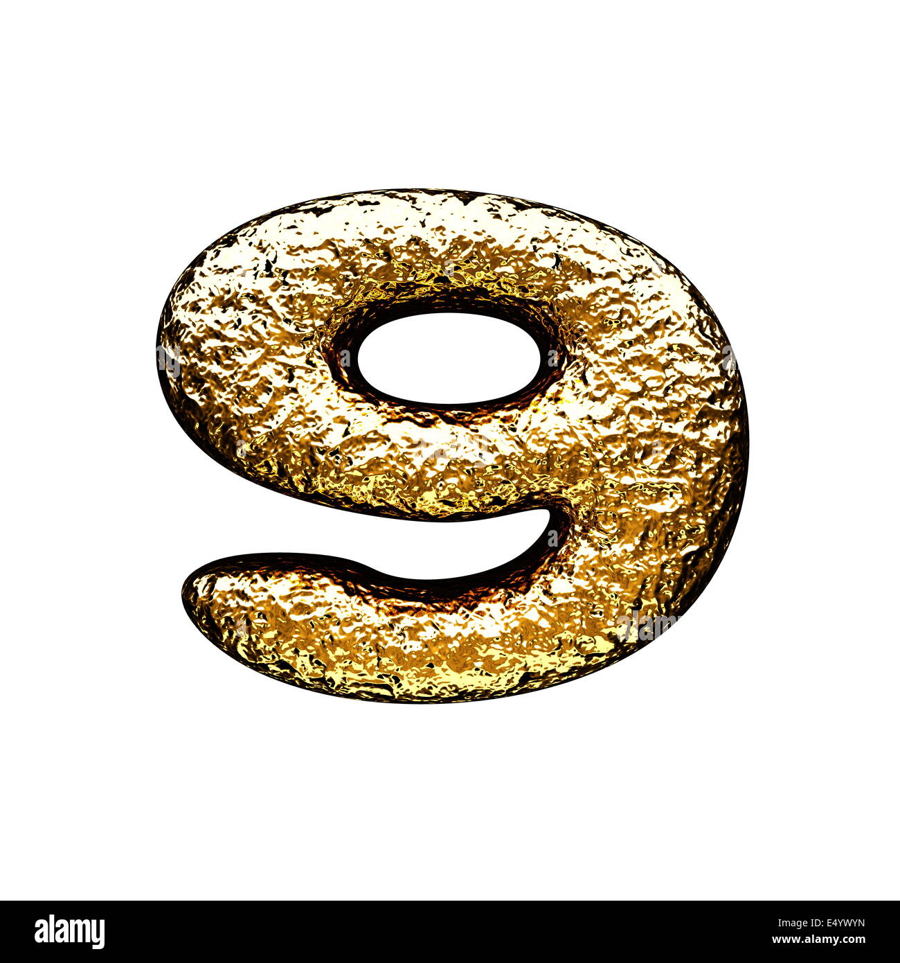 isolated golden letter Stock Photo - Alamy