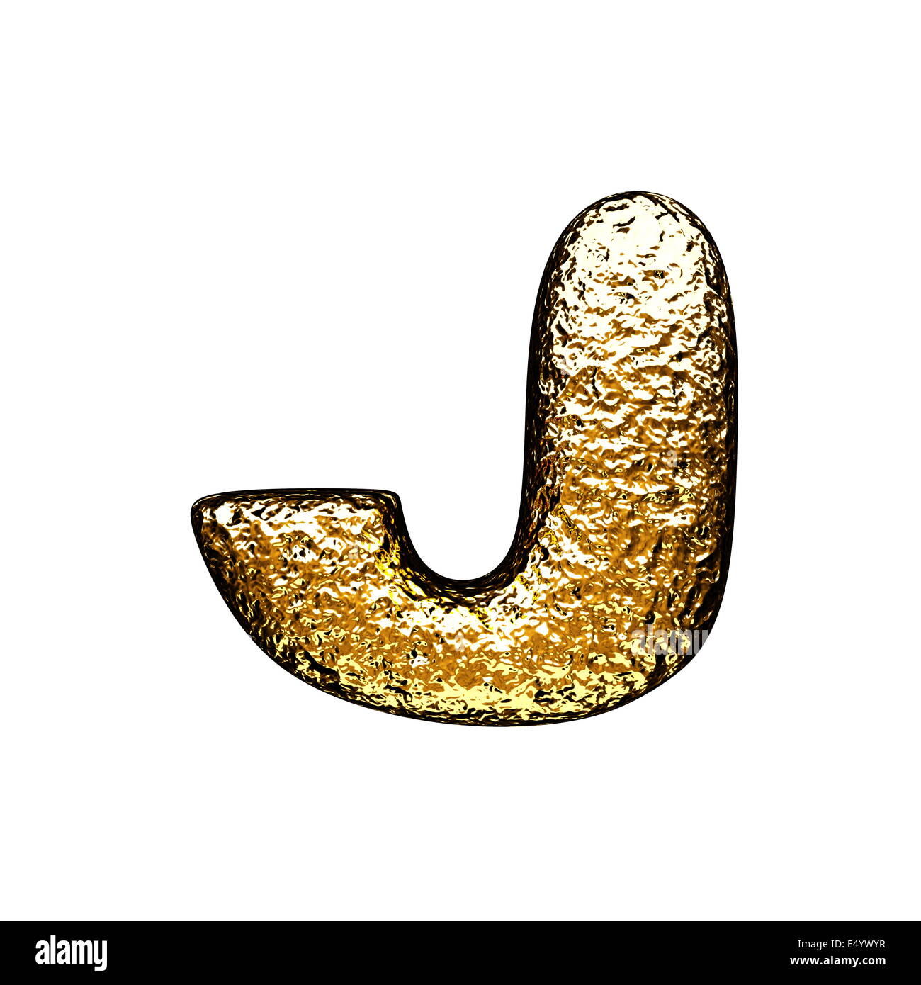 isolated golden letter Stock Photo - Alamy