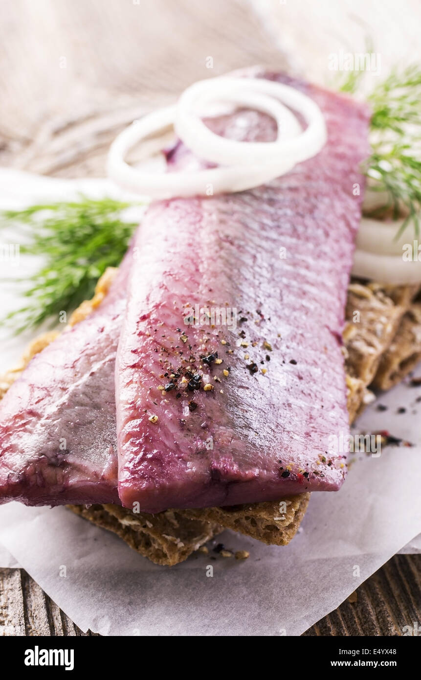 fish fillet marinated Stock Photo - Alamy