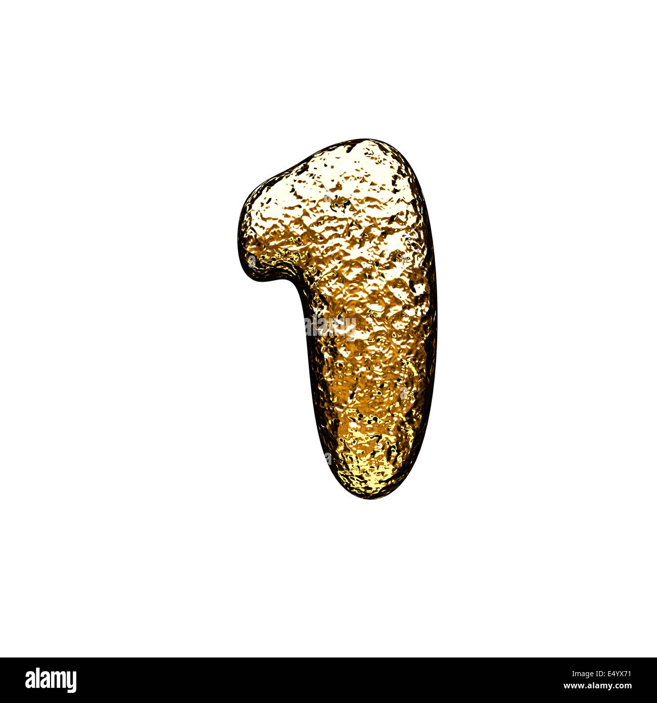 isolated golden letter Stock Photo - Alamy