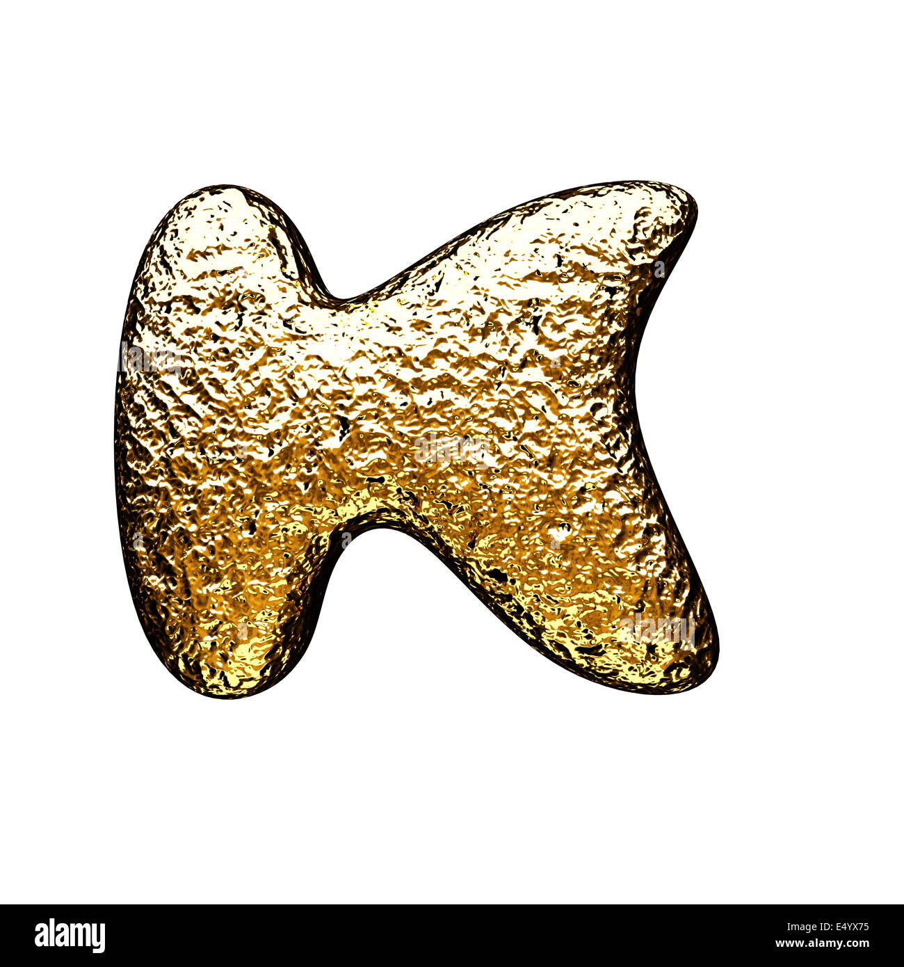 isolated golden letter Stock Photo - Alamy
