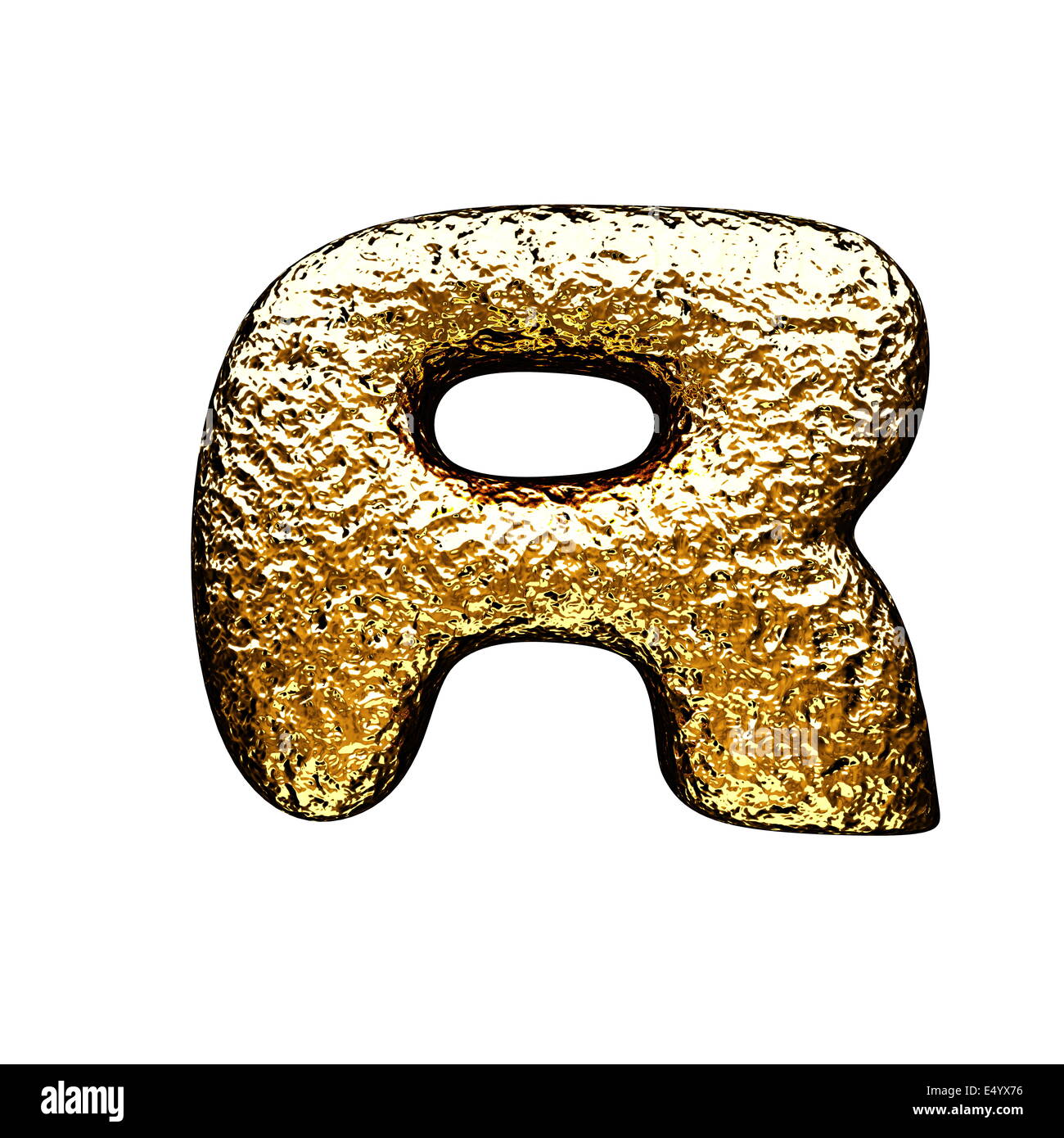 isolated golden letter Stock Photo - Alamy