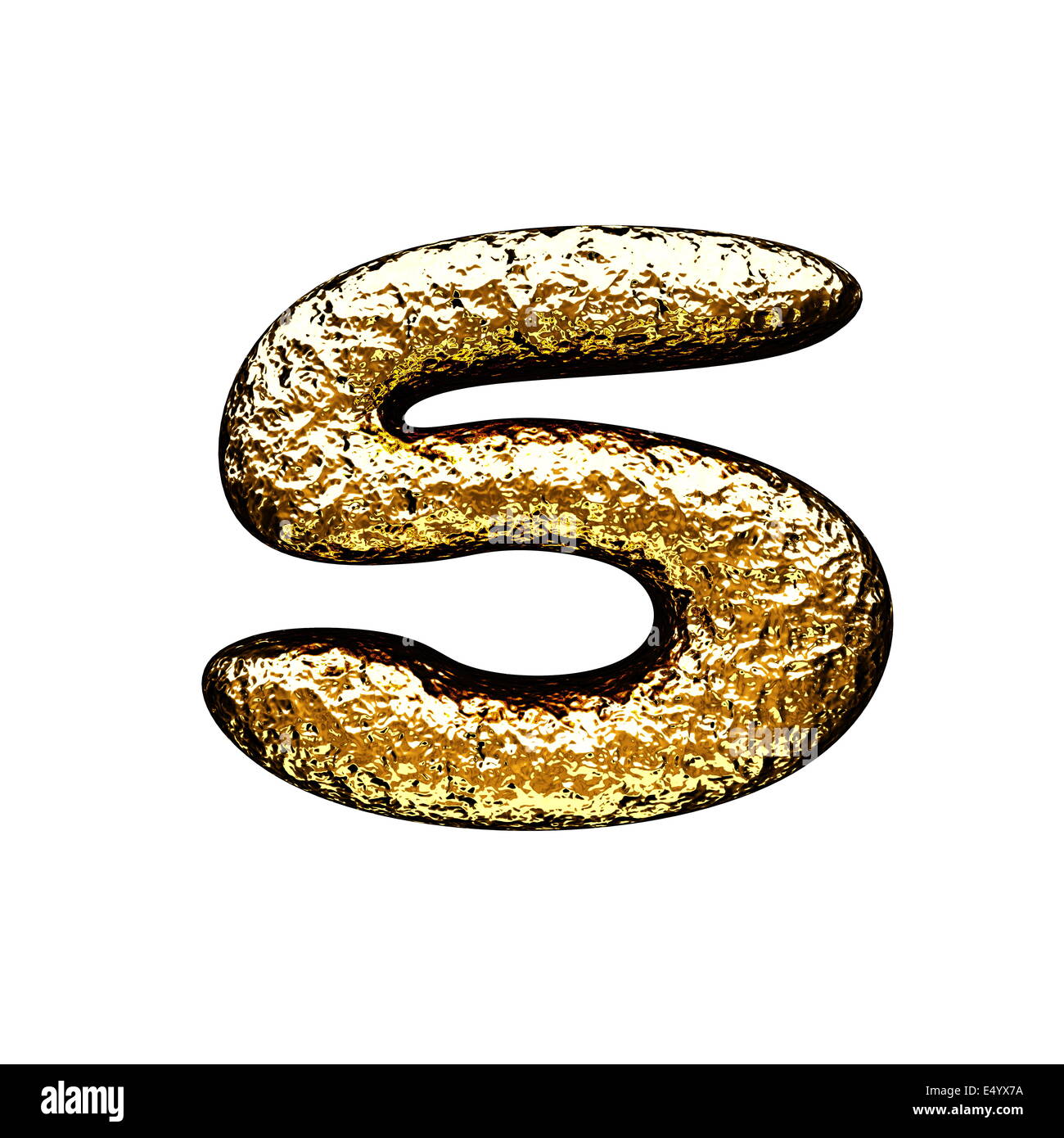 isolated golden letter Stock Photo - Alamy