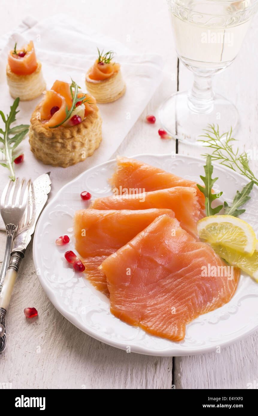 Smoked salmon starter hi-res stock photography and images - Alamy