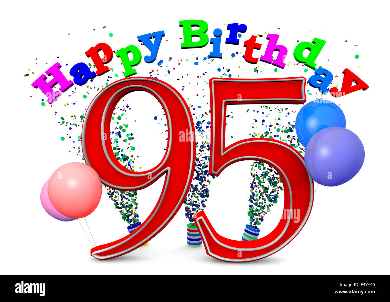 95 years birthday Cut Out Stock Images & Pictures - Alamy