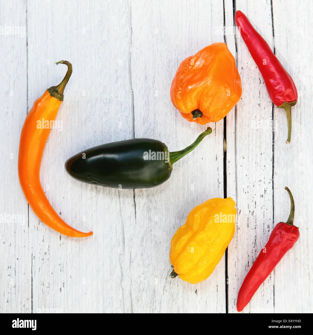 Chilli varieties hi-res stock photography and images - Alamy