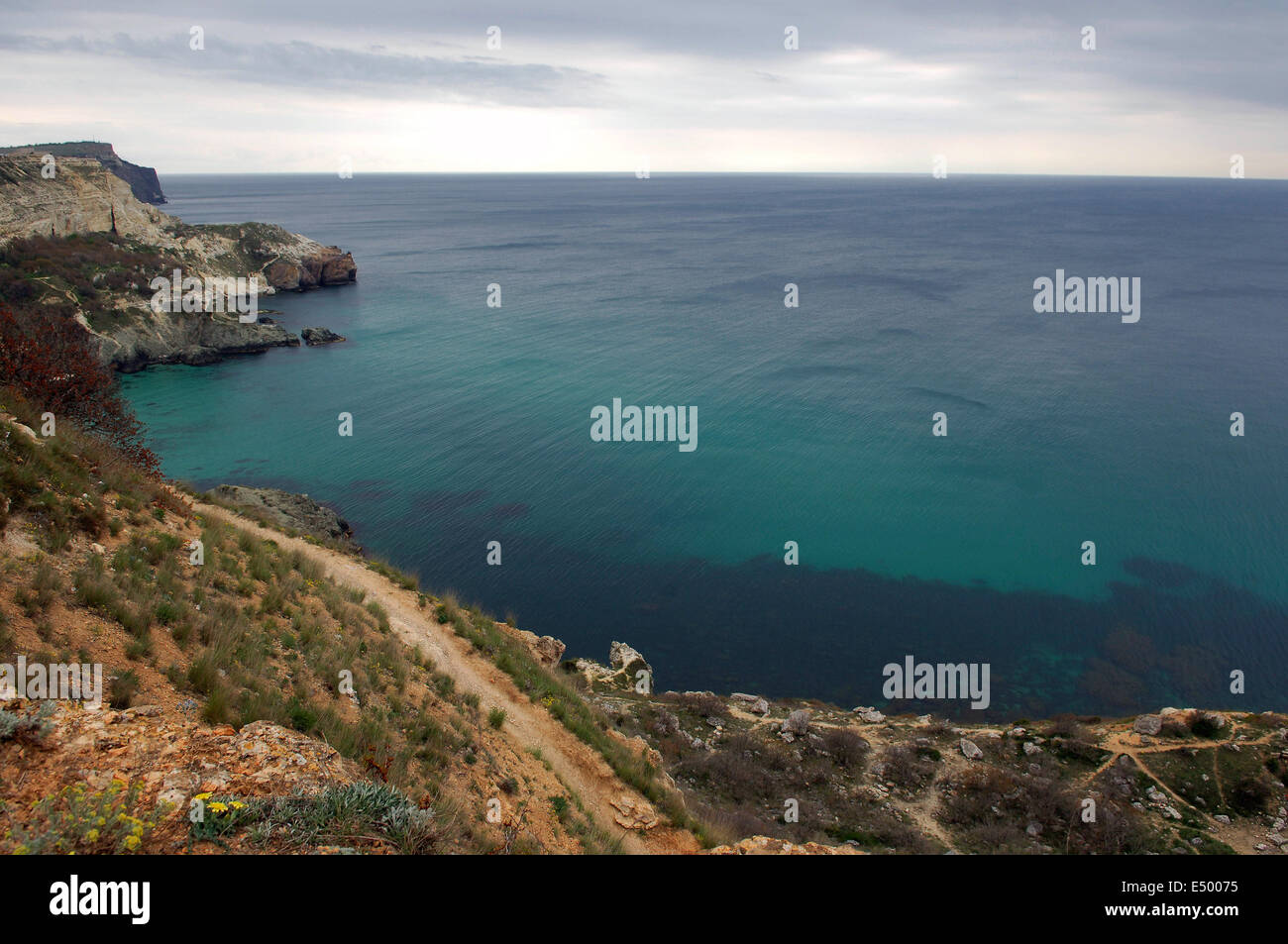 Sea landscape with rocks Stock Photo - Alamy