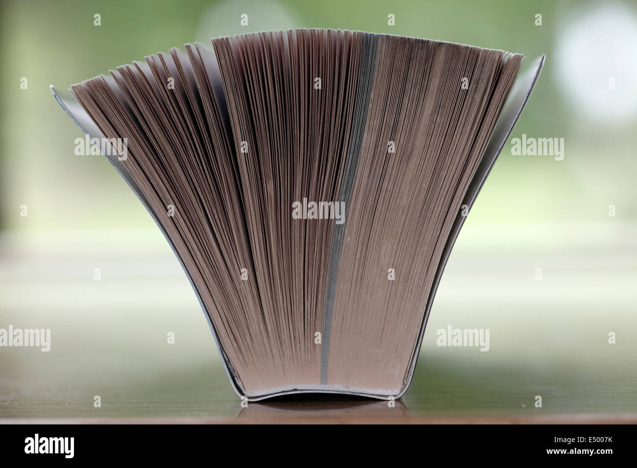 small book with fanned out pages Stock Photo - Alamy