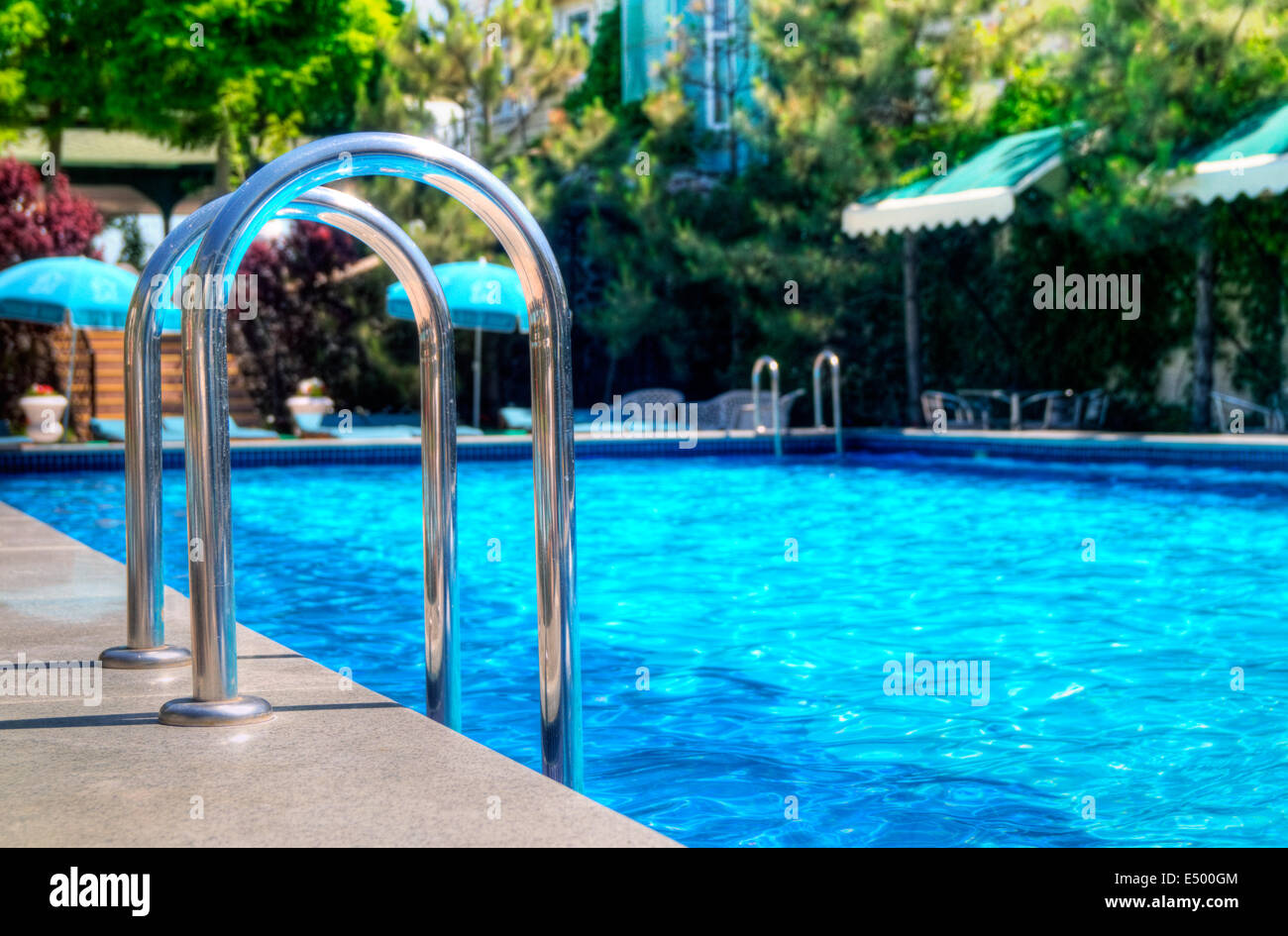 Swimming pool entrance Stock Photo - Alamy