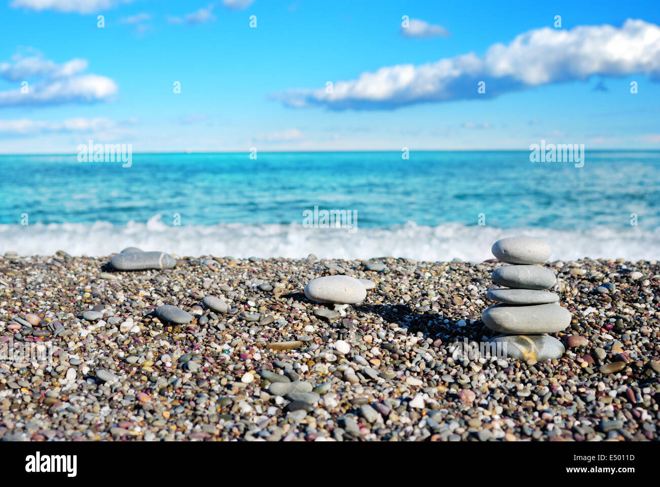 Beautiful view on the beach Stock Photo - Alamy