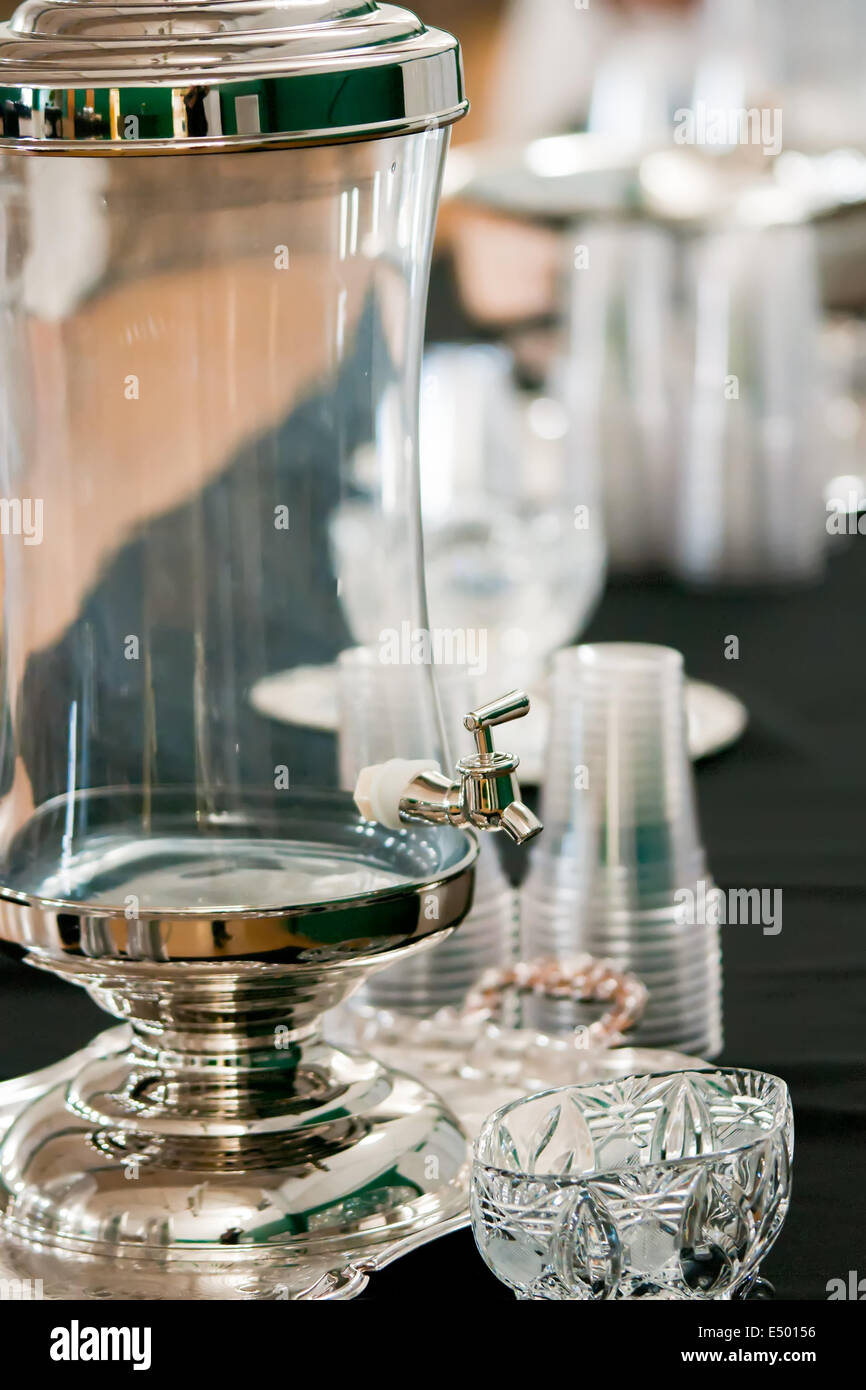 banquet table with drink dish Stock Photo - Alamy