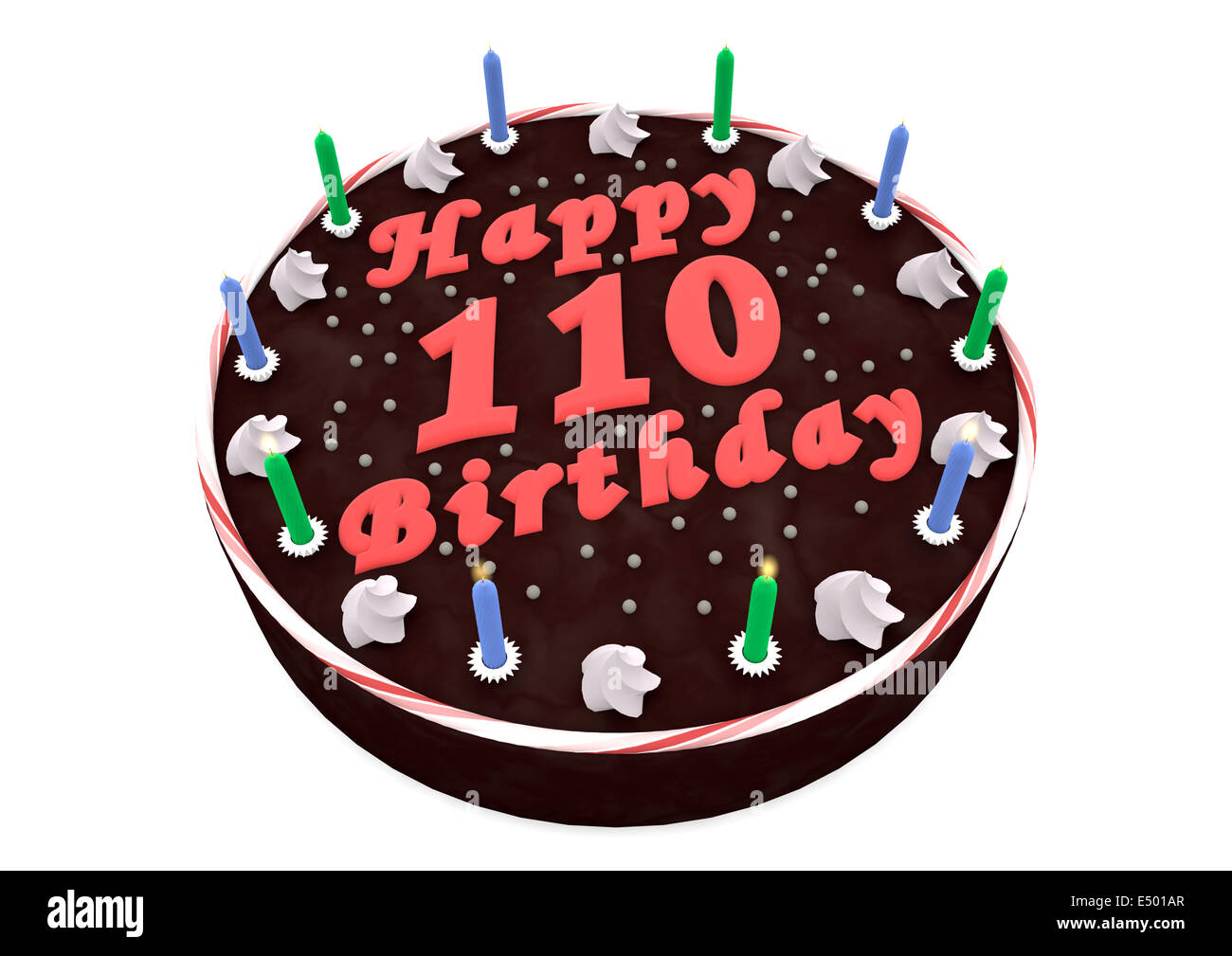 Happy 110th birthday cake hi-res stock photography and images - Alamy