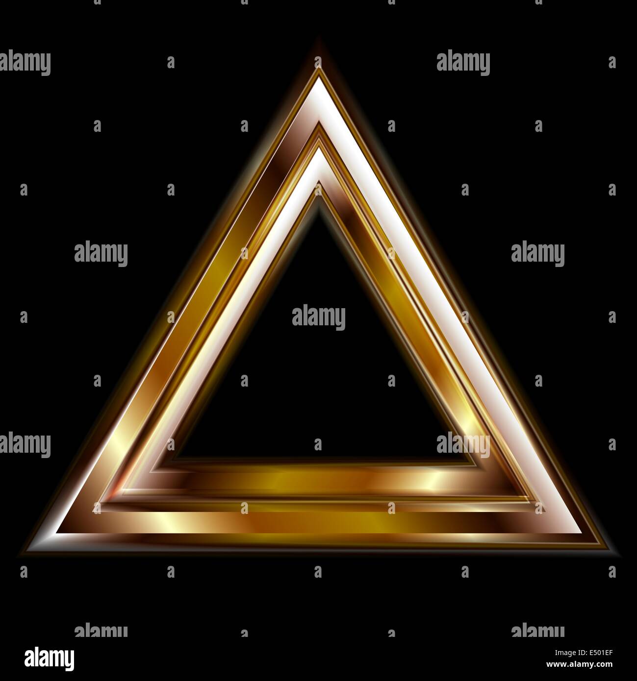 Abstract glowing triangle shape Stock Photo - Alamy
