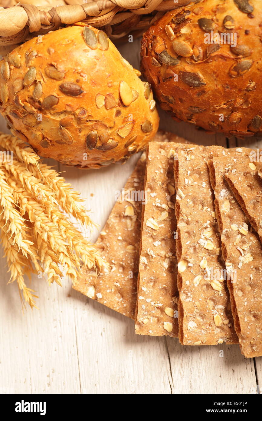 Still life of wheat and its products Stock Photo - Alamy