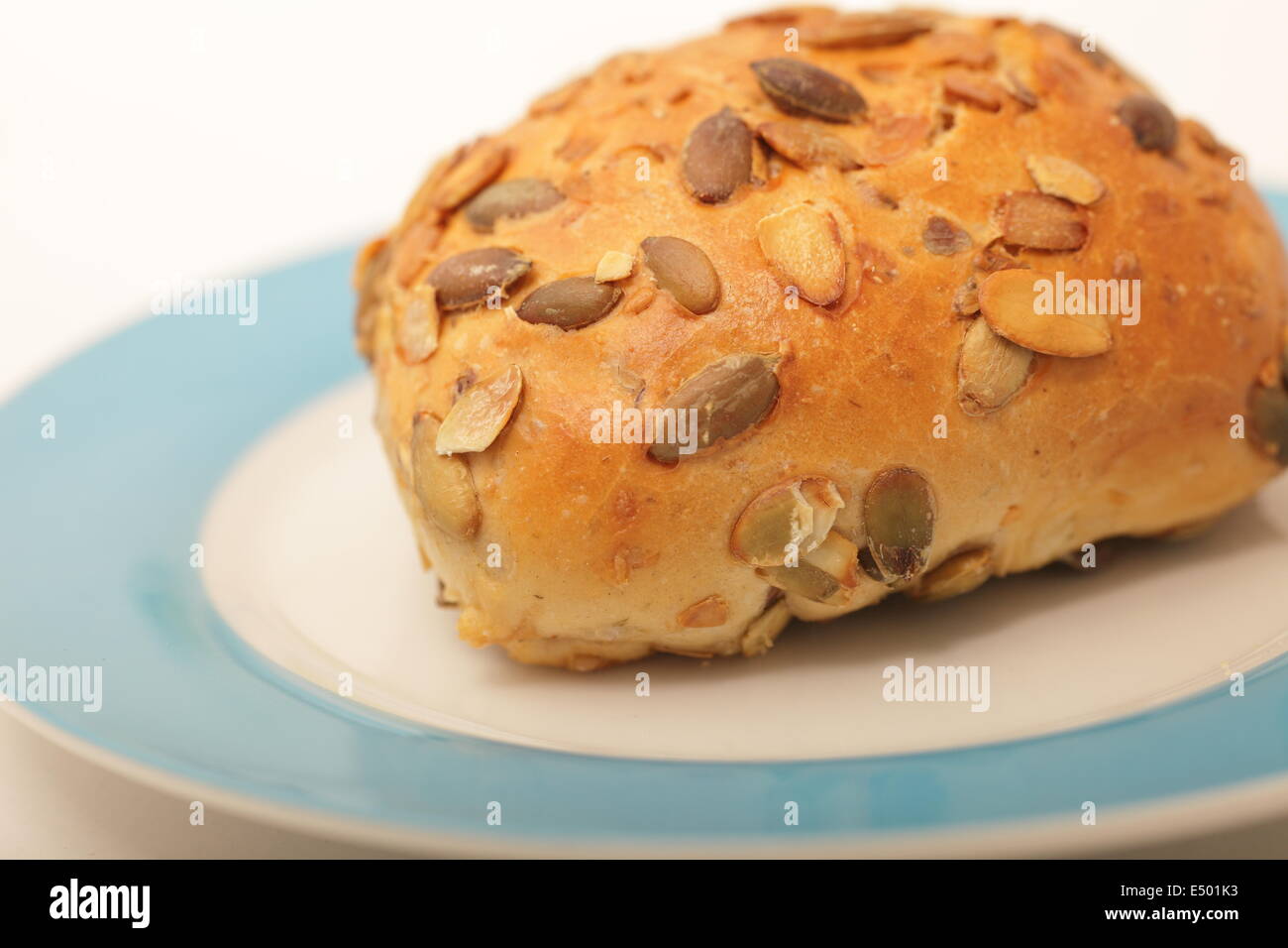 Freshly baked sunflower seed roll Stock Photo - Alamy