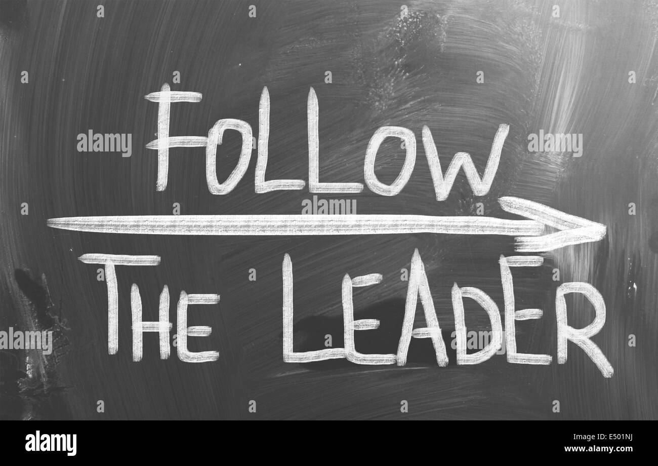 Follow The Leader Concept Stock Photo - Alamy