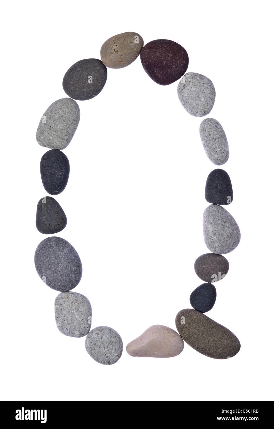 Pebbles letters Cut Out Stock Images & Pictures - Alamy