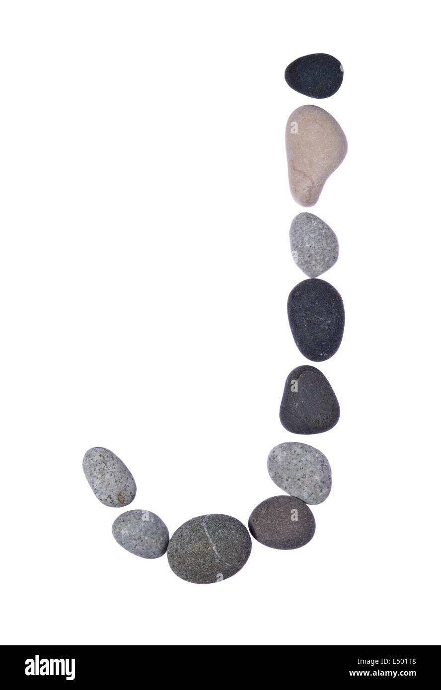 Pebbles letters Cut Out Stock Images & Pictures - Alamy