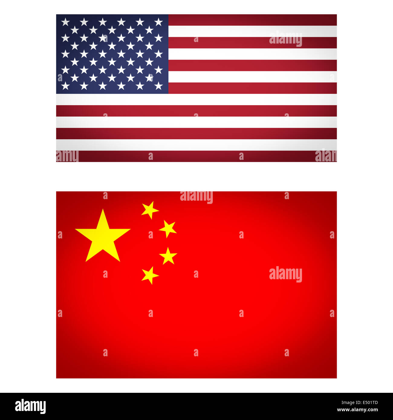 China usa flag hi-res stock photography and images - Alamy