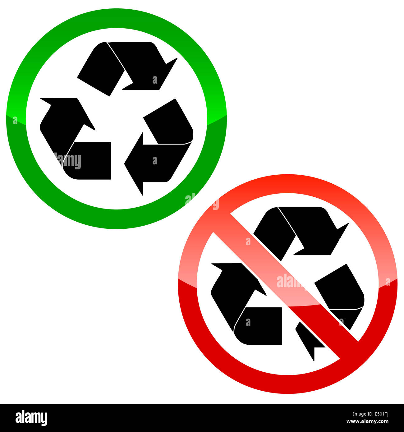 Eco recycle icons hi-res stock photography and images - Alamy
