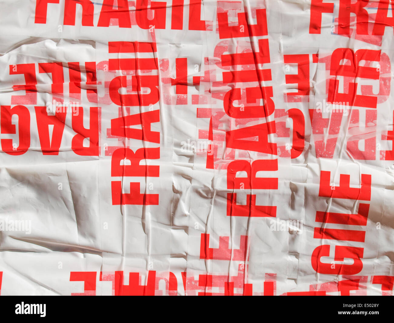 Fragile packet parcel Stock Photo - Alamy