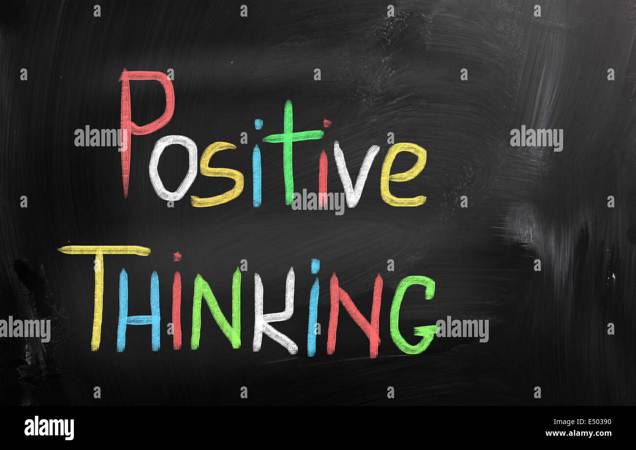 Think Positive Concept Stock Photo - Alamy