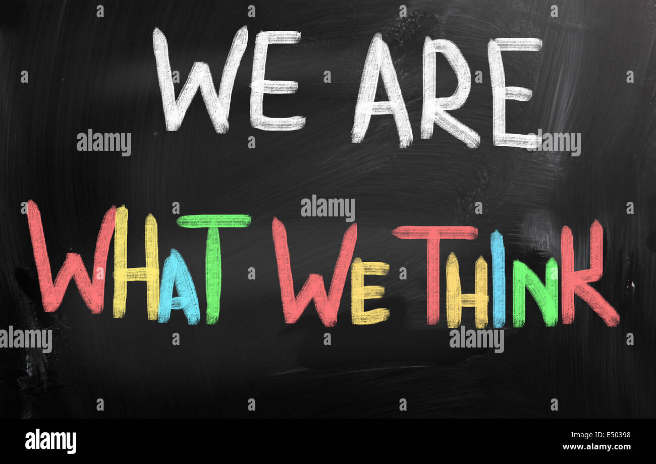 Think Positive Concept Stock Photo - Alamy