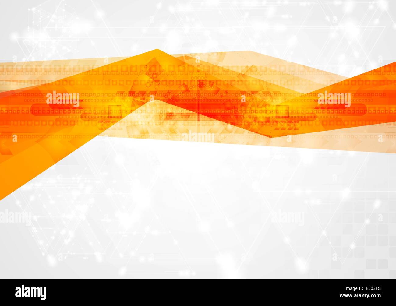 Arrow tech abstract orange background hi-res stock photography and ...