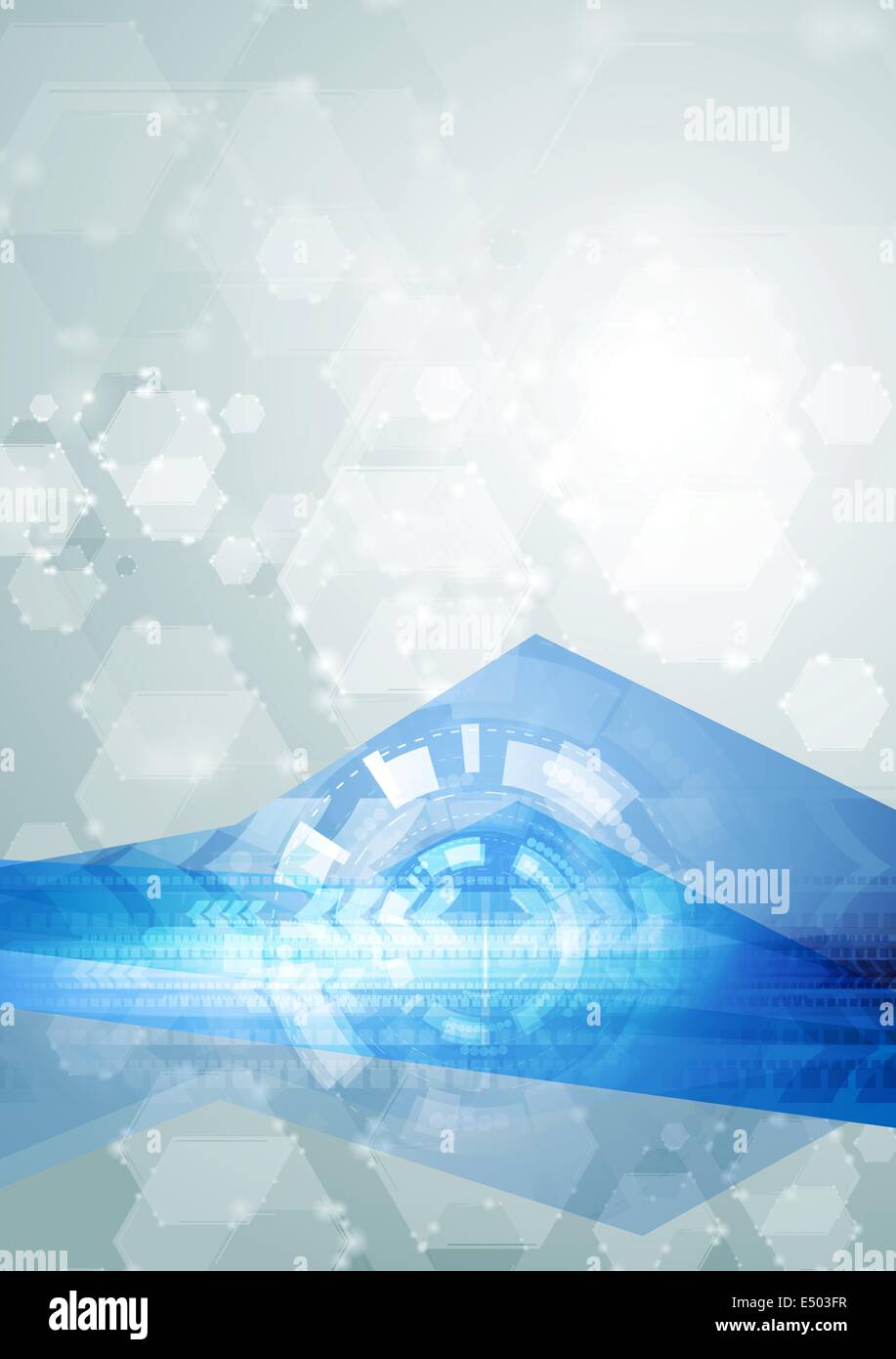 Abstract hi-tech blue background Stock Photo - Alamy