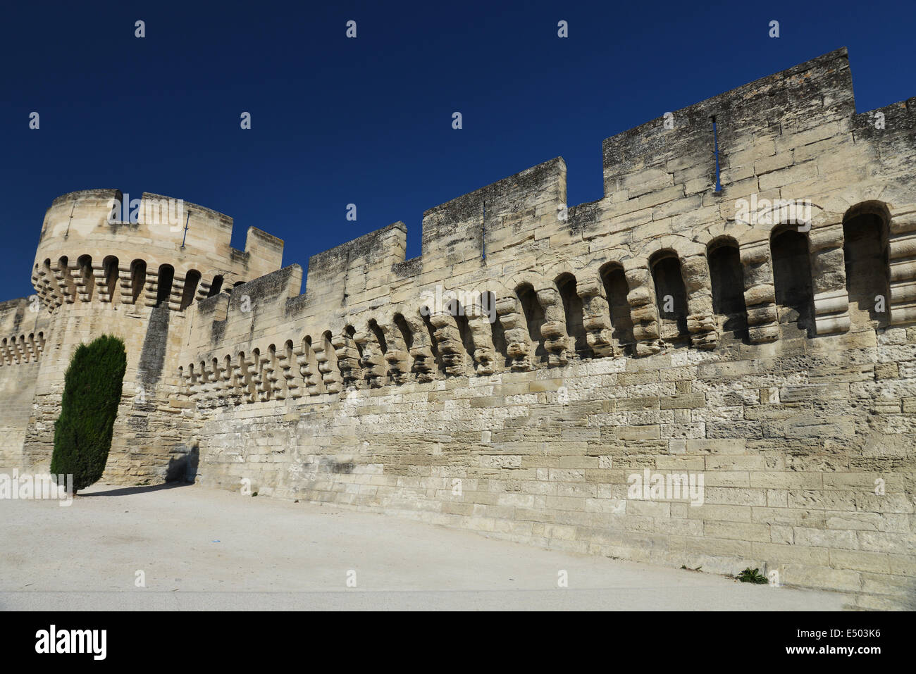 Town wall of Avignon, France Stock Photo - Alamy
