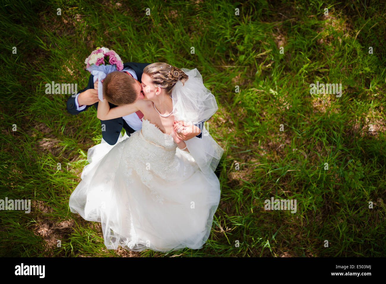 Groom and bride Stock Photo - Alamy