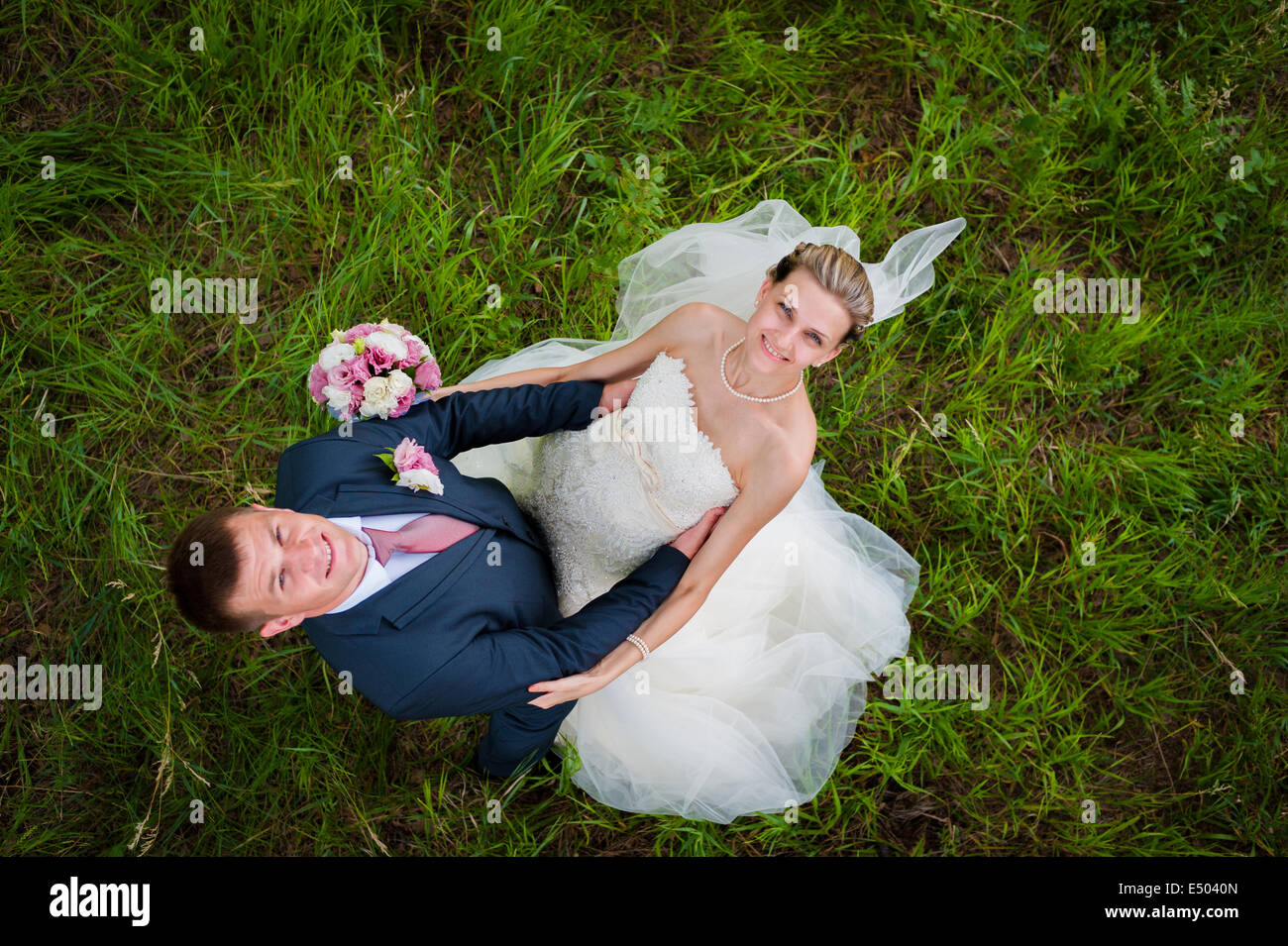 Groom and bride Stock Photo - Alamy