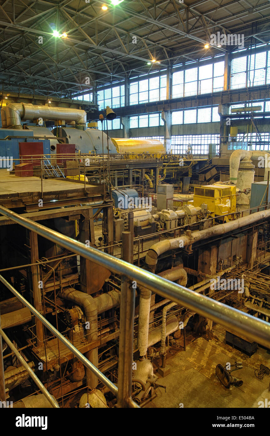 steam turbine on power plant Stock Photo - Alamy