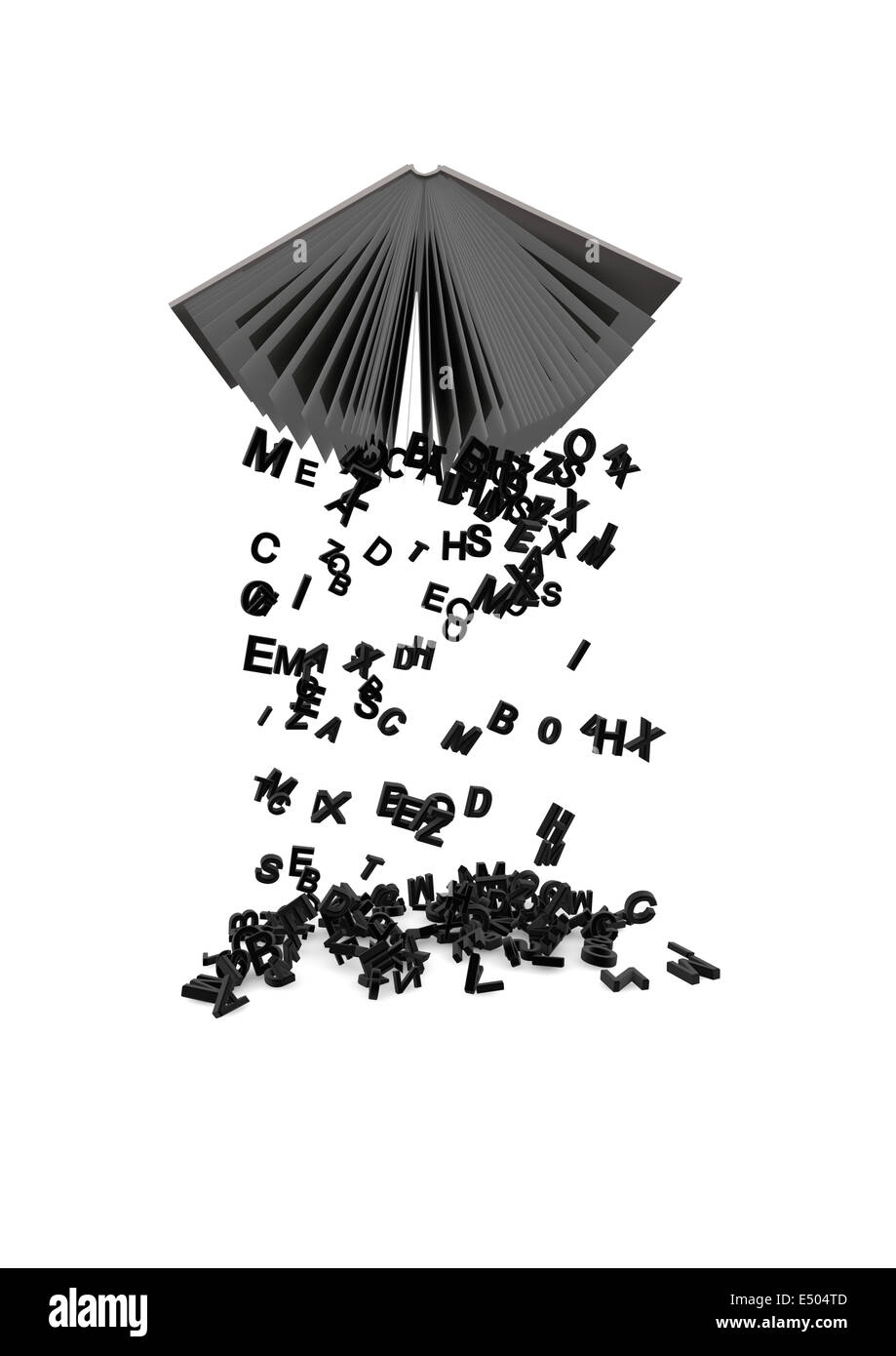 Flying letters hi-res stock photography and images - Alamy