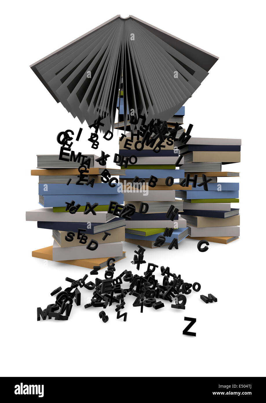 Flying letters hi-res stock photography and images - Alamy