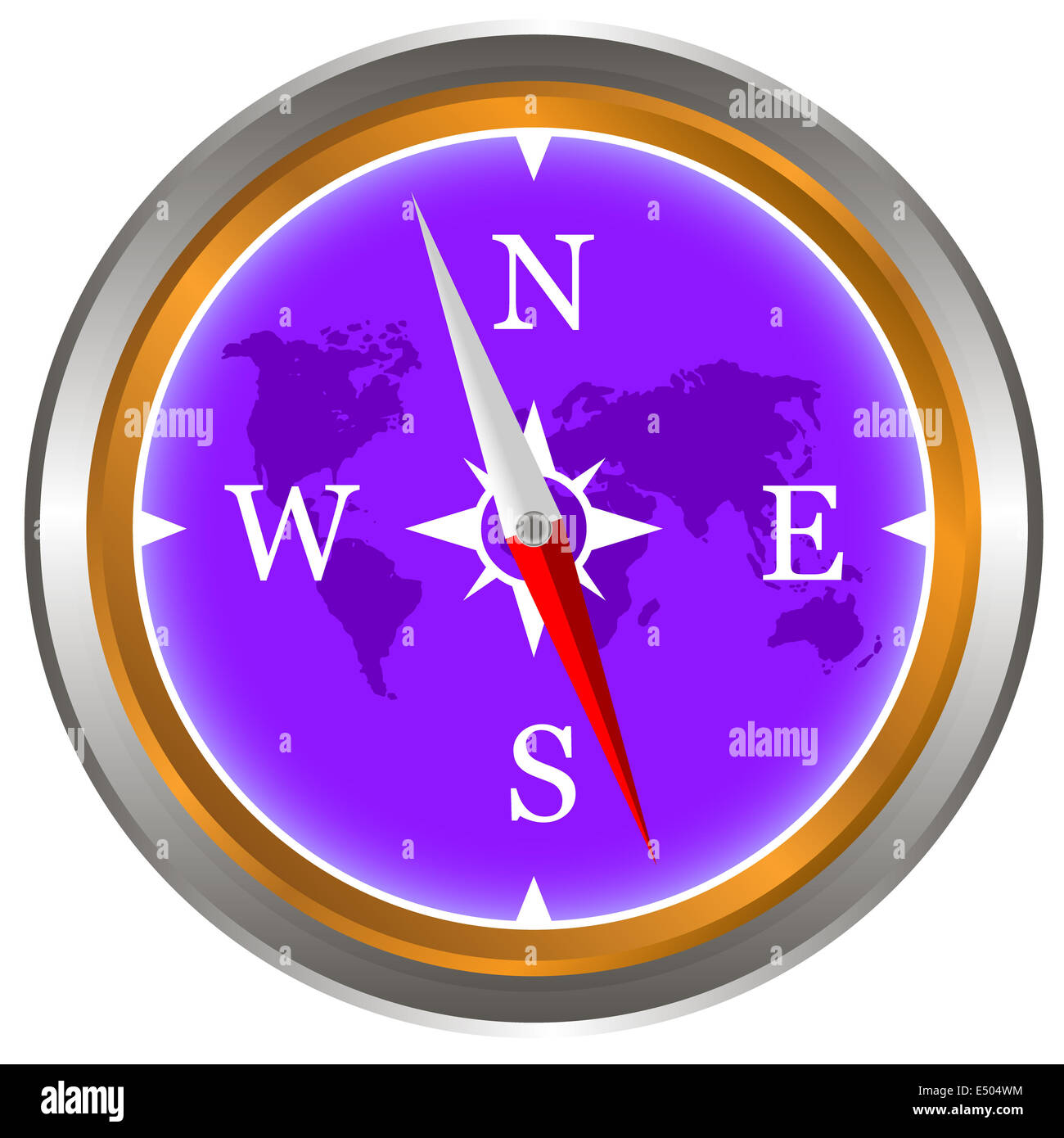 Beautiful compass vector hi-res stock photography and images - Alamy