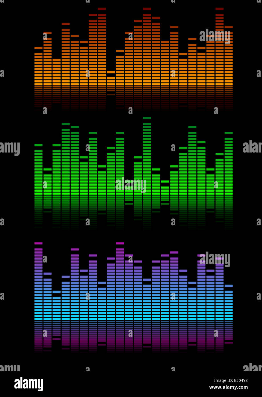 Equalizer visualization hi-res stock photography and images - Alamy