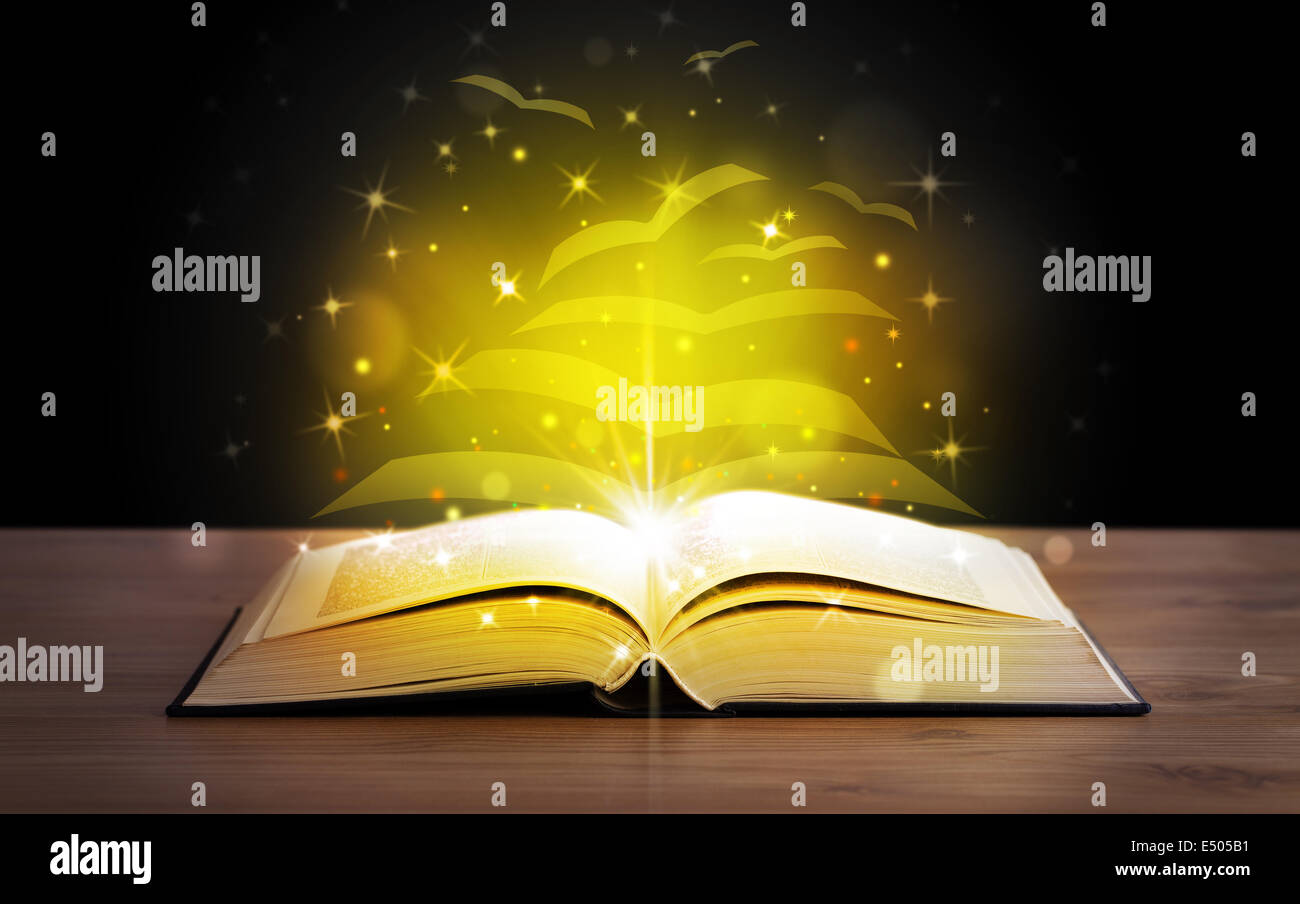Book open pages flying hi-res stock photography and images - Alamy