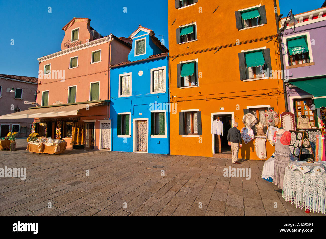 Italy Venice Burano island Stock Photo - Alamy
