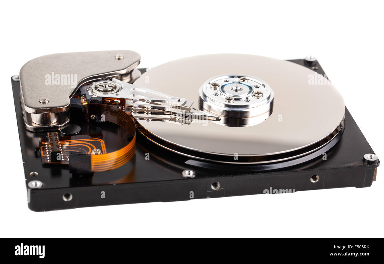 Opened computer hard drive Stock Photo - Alamy