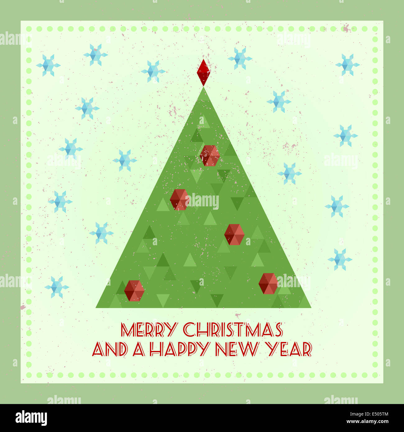 geometric christmas tree Stock Photo - Alamy