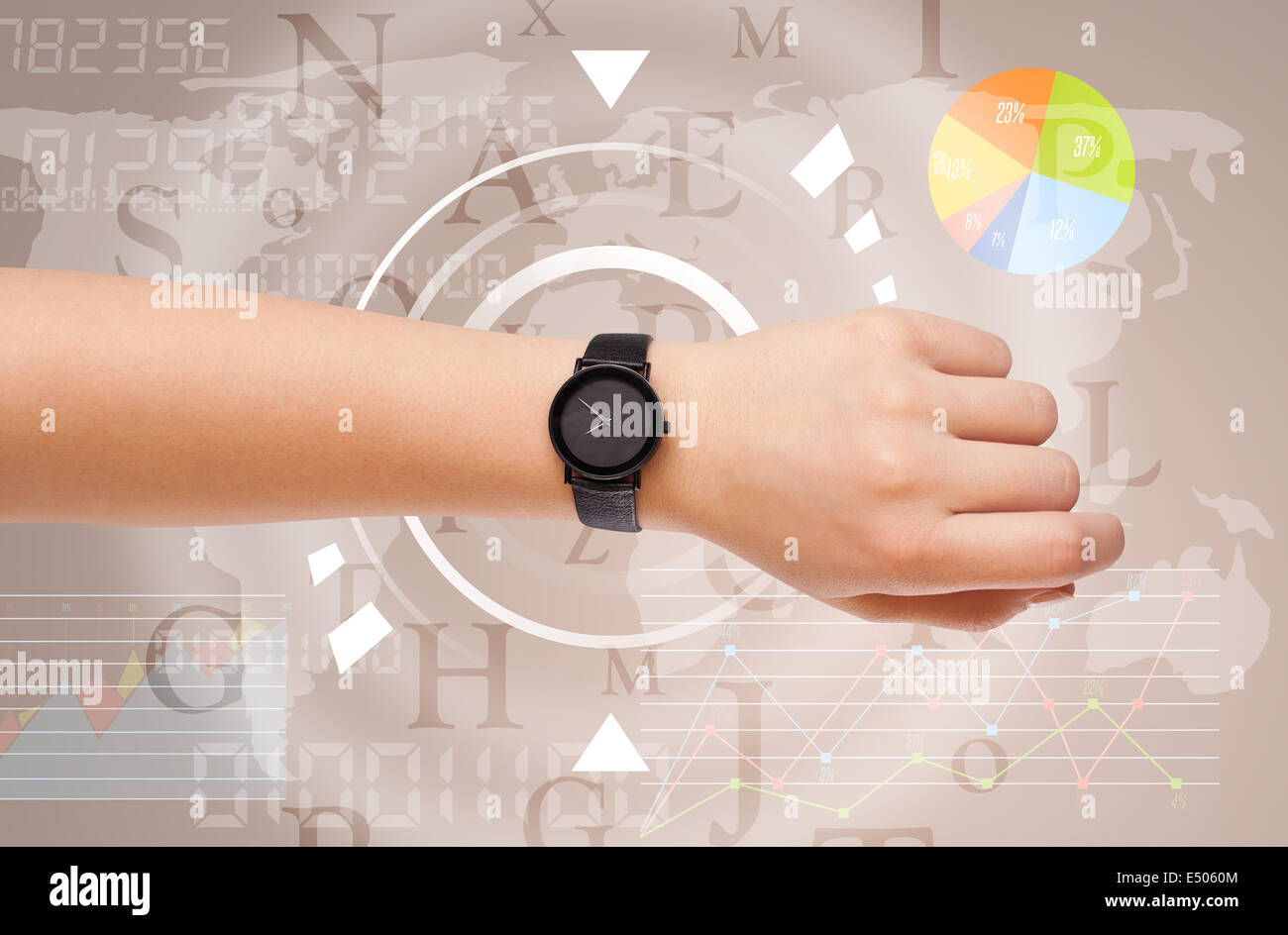 Clocks with world time and finance business concept Stock Photo - Alamy